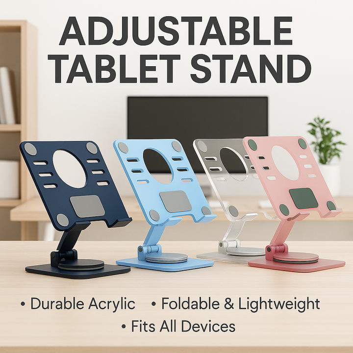 Pristine Screen Rotating Acrylic Tablet Stand